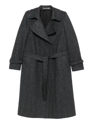 Tagliatore Belted Carola Coat - Grey
