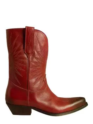 Golden Goose Wish Star Boots - Red