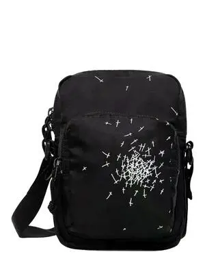 UNDERCOVERISM Graphic Buckle Messenger Bag - Black
