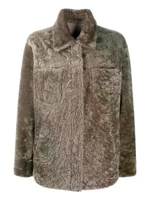 LISKA Reversible Lamb Fur Jacket - Neutrals