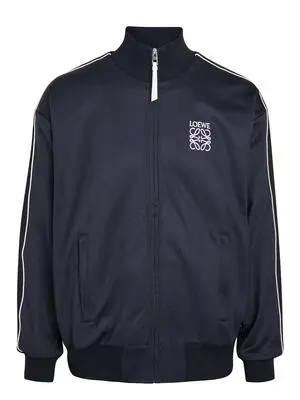 Loewe Anagram-embroidered Jersey Track Jacket - Navy