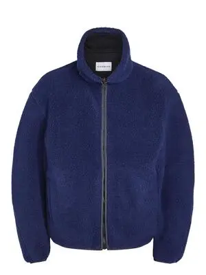 Givenchy Logo-appliquéd Fleece Jacket - Blue