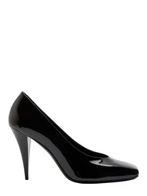 Givenchy Square-toe Patent Leather Pumps - Black