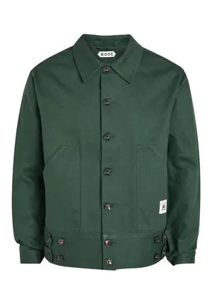 BODE Knolly Brook Side Canvas Jacket - Dark Green