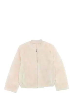 LISKA Ribbed-cuff Bomber Jacket - Neutrals