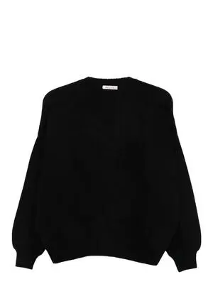 LISKA Sandra Balloon-sleeve Sweater - Black