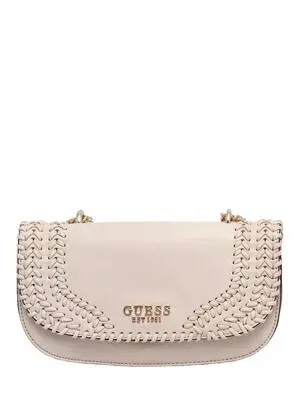 Guess Tatum Woven Chain Mini Crossbody Bag - Neutrals
