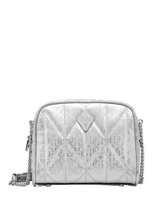 Guess 4g Quilted Chain-strap Mini Bag - Grey