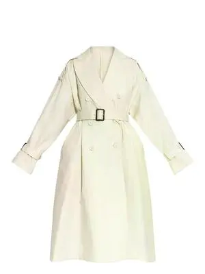 Givenchy Double-breasted Belted Coat - White