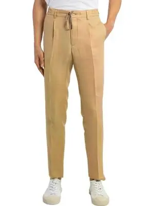 Tagliatore Drawstring Pleated Trousers - Neutrals