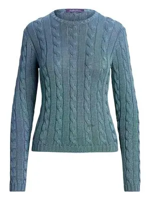 Ralph Lauren Cable Knit Top - Blue