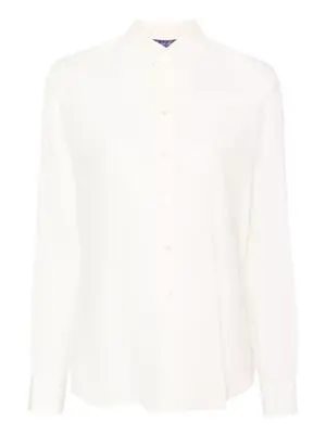 RALPH LAUREN Ralph Lauren Collection Hailey Mulberry Silk Shirt