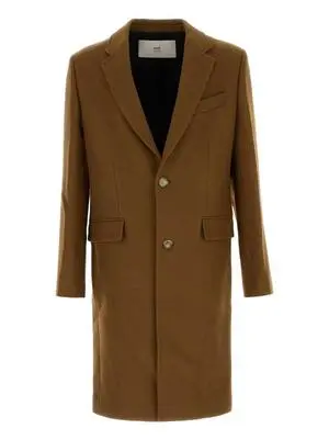 Ami Wool Coat - Brown