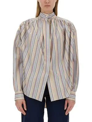 Etro Striped Cotton Blouse - Multicolour