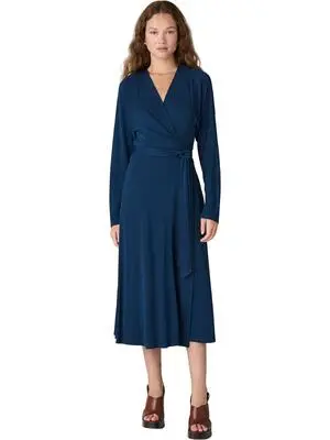 Diane Von Furstenberg Amara Wrap Dress - Perfect Navy