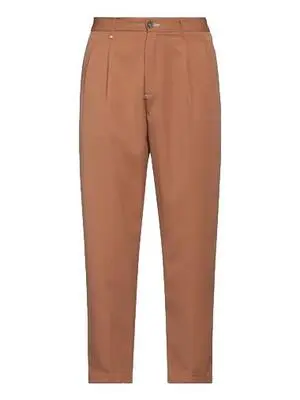 BERNA Tailored Tapered Leg Stretch Pants - Brown