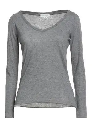 Crossley Cotton And Cashmere V-neck Sweater - Grey