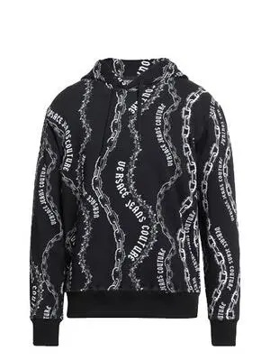 Versace Hooded Two-tone Sweatshirt - Black