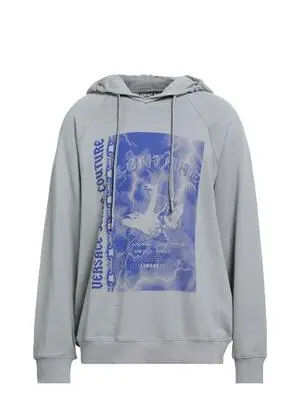 Versace Cotton-elastane Logo Sweatshirt - Grey