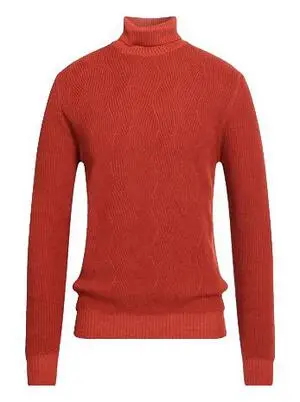 MOORER Turtleneck Wool Top Rust