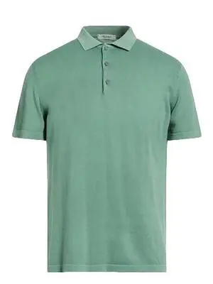 Crossley Knitted Cotton Short Sleeve Top - Sage Green