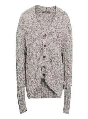 DANIELE FIESOLI Mélange Knit Cardigan - Grey