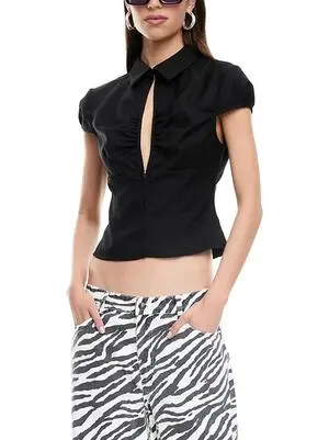 Lioness Serene Deep Keyhole Top - Onyx