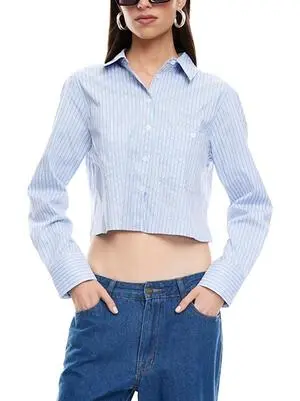Lioness Palmer Shirt - Sky Blue Stripe