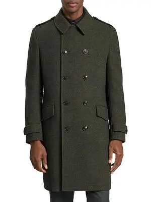 Ted Baker London Windyhill Overcoat - Olive