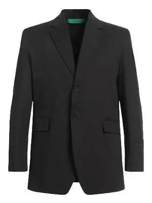 GARMENT WORKSHOP Single-breasted Twill Blazer - Black
