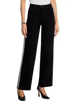 Generation Love Erika Crystal-embellished High-rise Jeans - Black