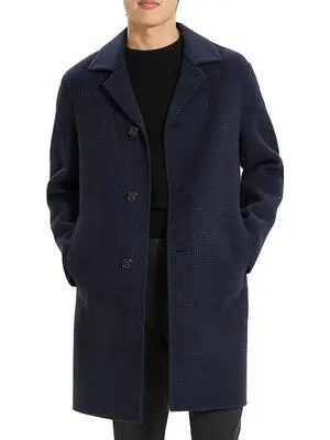 Theory Mod Wool-cashmere Blend Overcoat - Baltic Multi