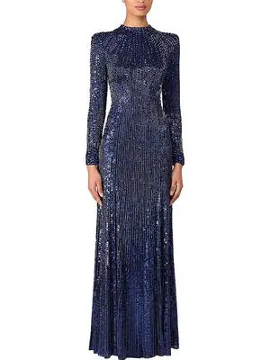 Jenny Packham Aurora Gown - Light Navy