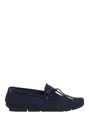 Roberto Cavalli Leather Driving Loafers - Navy