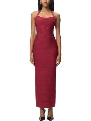 Herve Leger Maxine Gown - Redrock