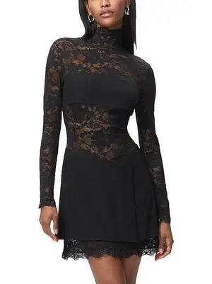 Herve Leger Solene Mini Dress - Black