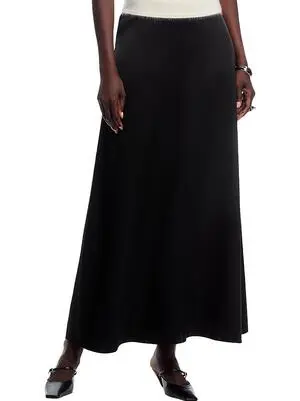 Theory A-line Maxi Skirt - Black