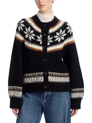 The Great. Snowflake Cardigan - Black