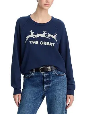 The Great. College Sweatshirt - Navy