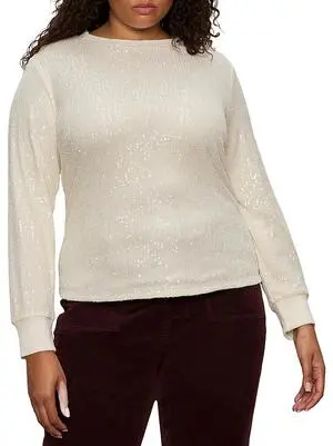 Sanctuary Sparkle Top - Chalk