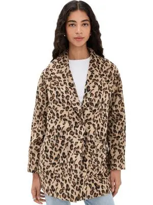 Z SUPPLY Lennon Animal Print Coat