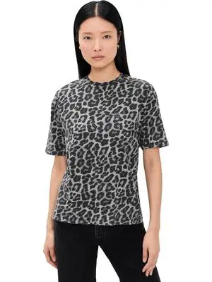 ANINE BING Cohen Tee Leopard