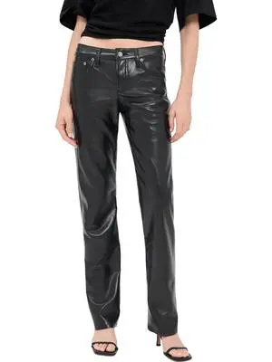 AGOLDE Recycled Leather Slim Jeans - Detox