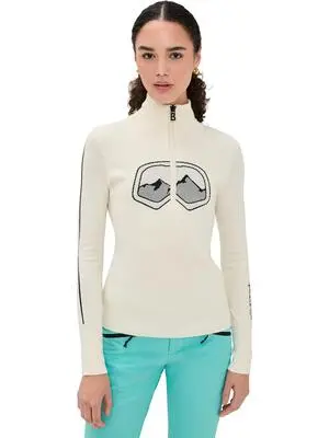 Bogner Azra3 Knit Quarter Zip Sweater - Offwhite