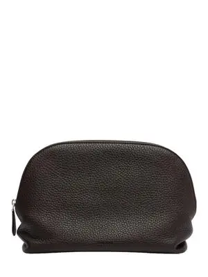 THE ROW Agnes Leather Pouch - Brown