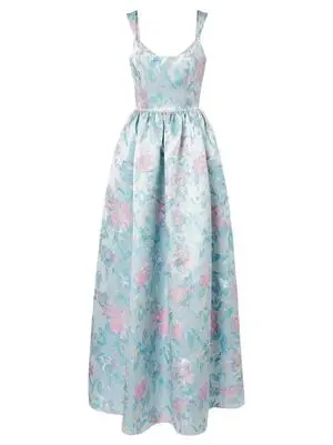 MARKARIAN Tatiana Floral Gown - Blue