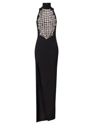 Balmain Embellished Gown - Black