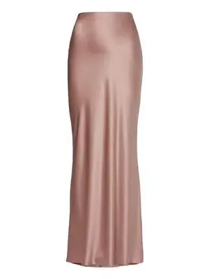 THE SEI Silk Satin Maxi Skirt - Pink