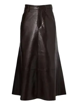 Citizens Of Humanity Cassia Flared Midi Skirt - Brown