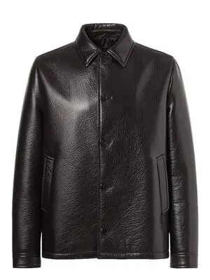 Prada Lamb Leather Jacket - Black